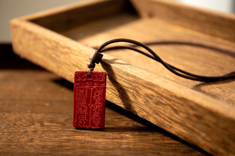 Taoist Talisman Pendant Necklace – Chinese Amulet for Protection ...