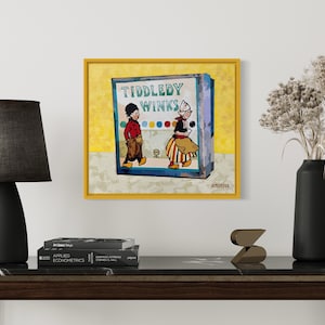 Dutch Tiddlywinks Vintage Game Box Oil Painting Dutch Boy Girl With ...