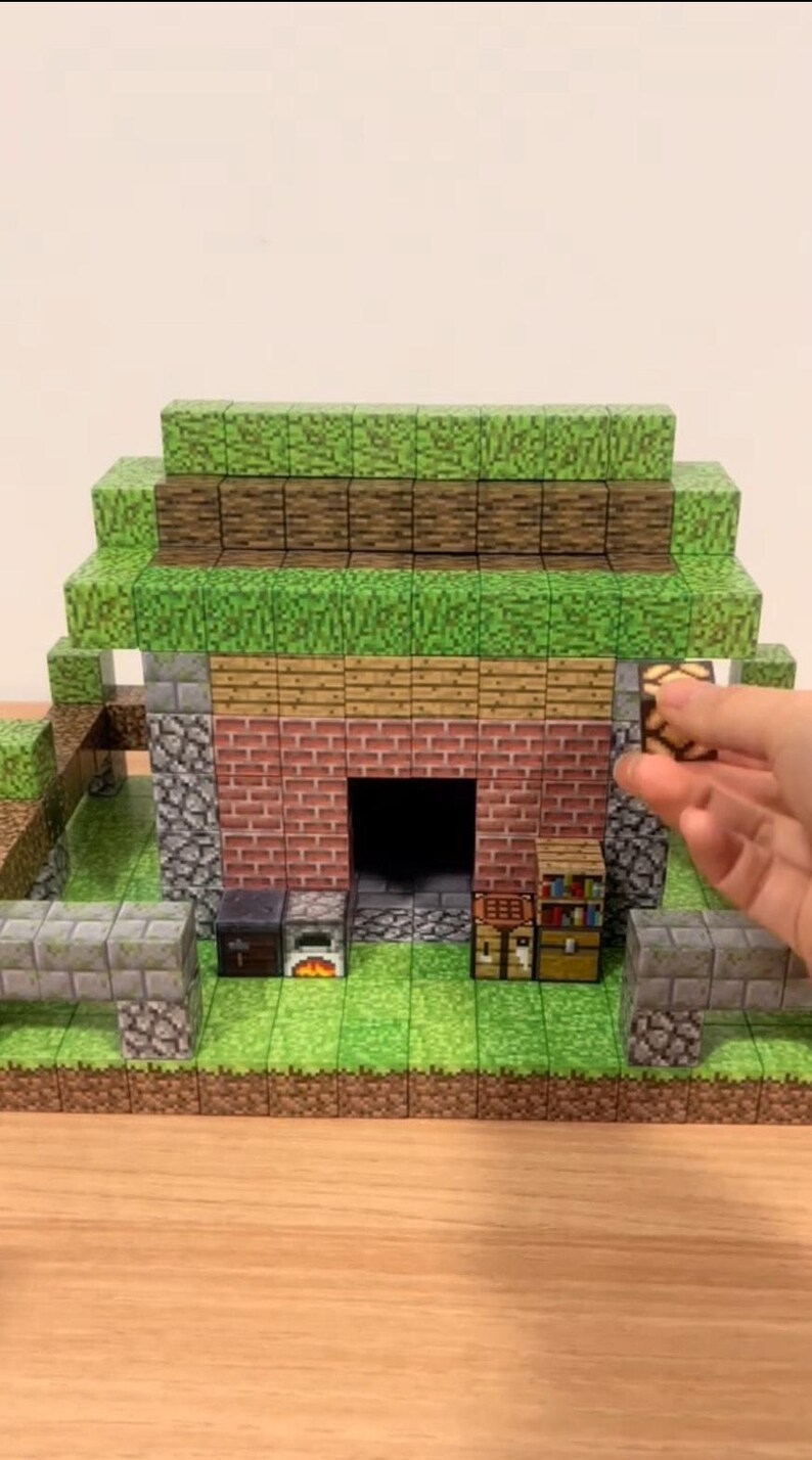 Minecraft Magnetic House Building Blocks - Creative Magnetic ...