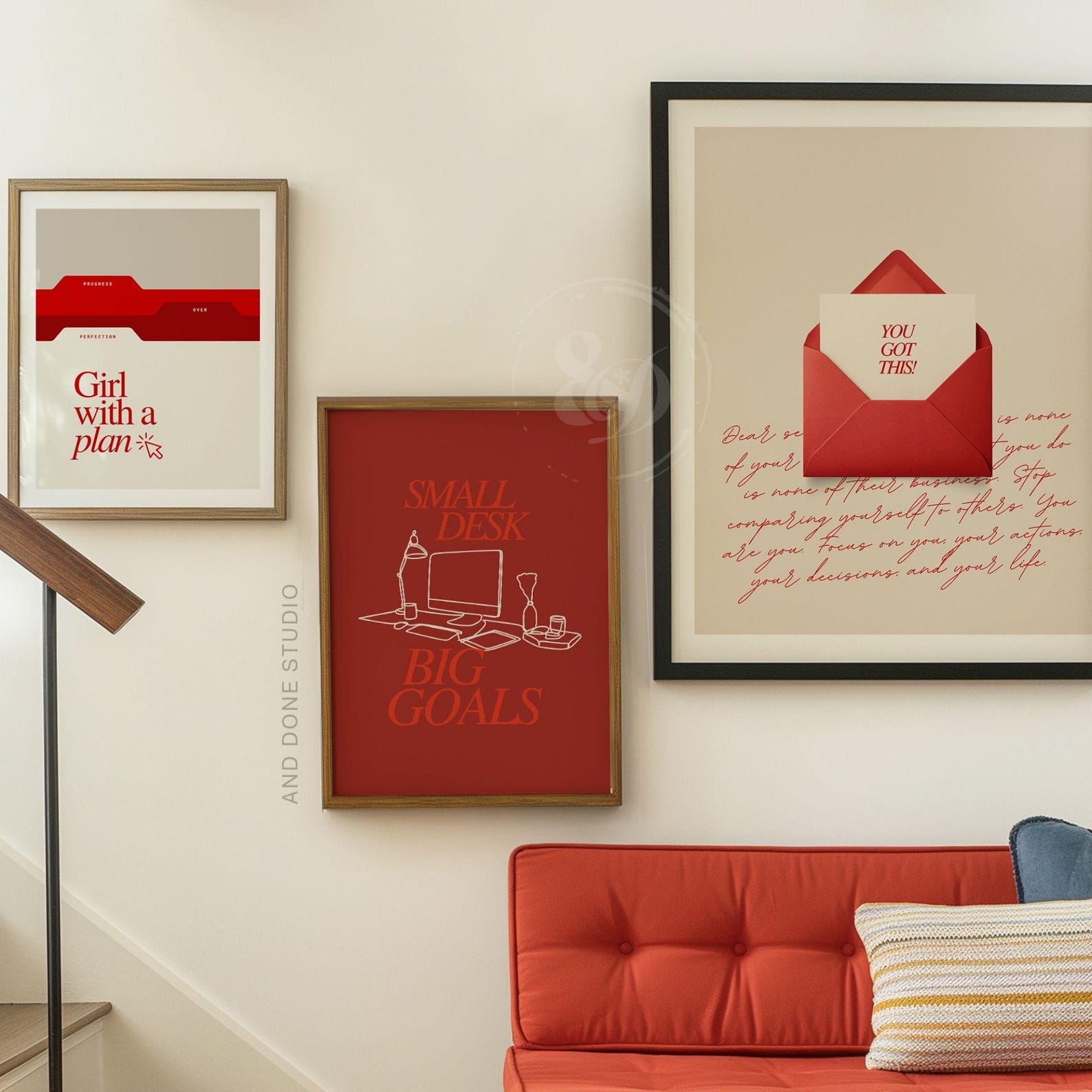 Home Office Wall Art Bundle, Printable Workspace Gallery Set ...