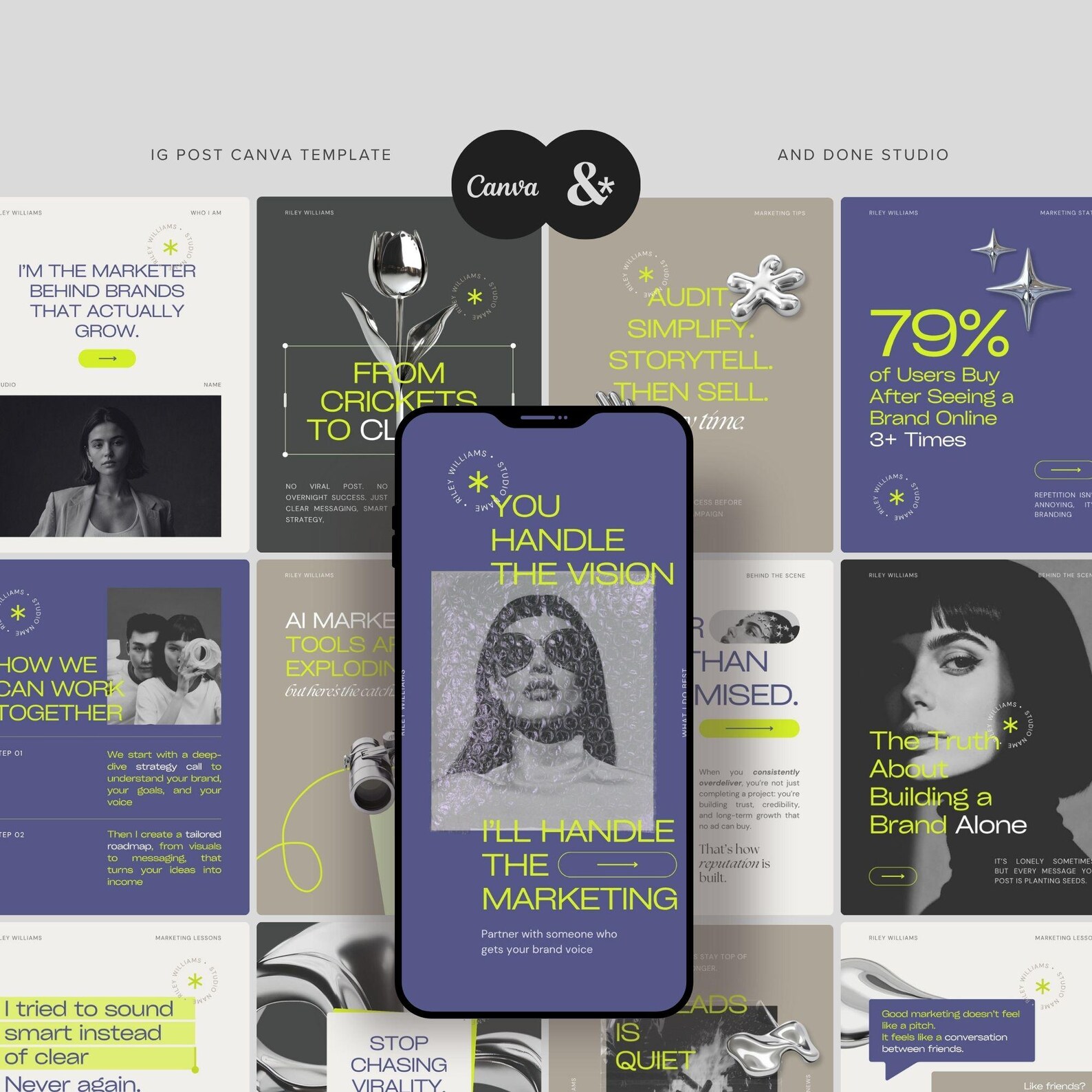 Digital Marketer Instagram Post Template for Marketing Agency, Social ...