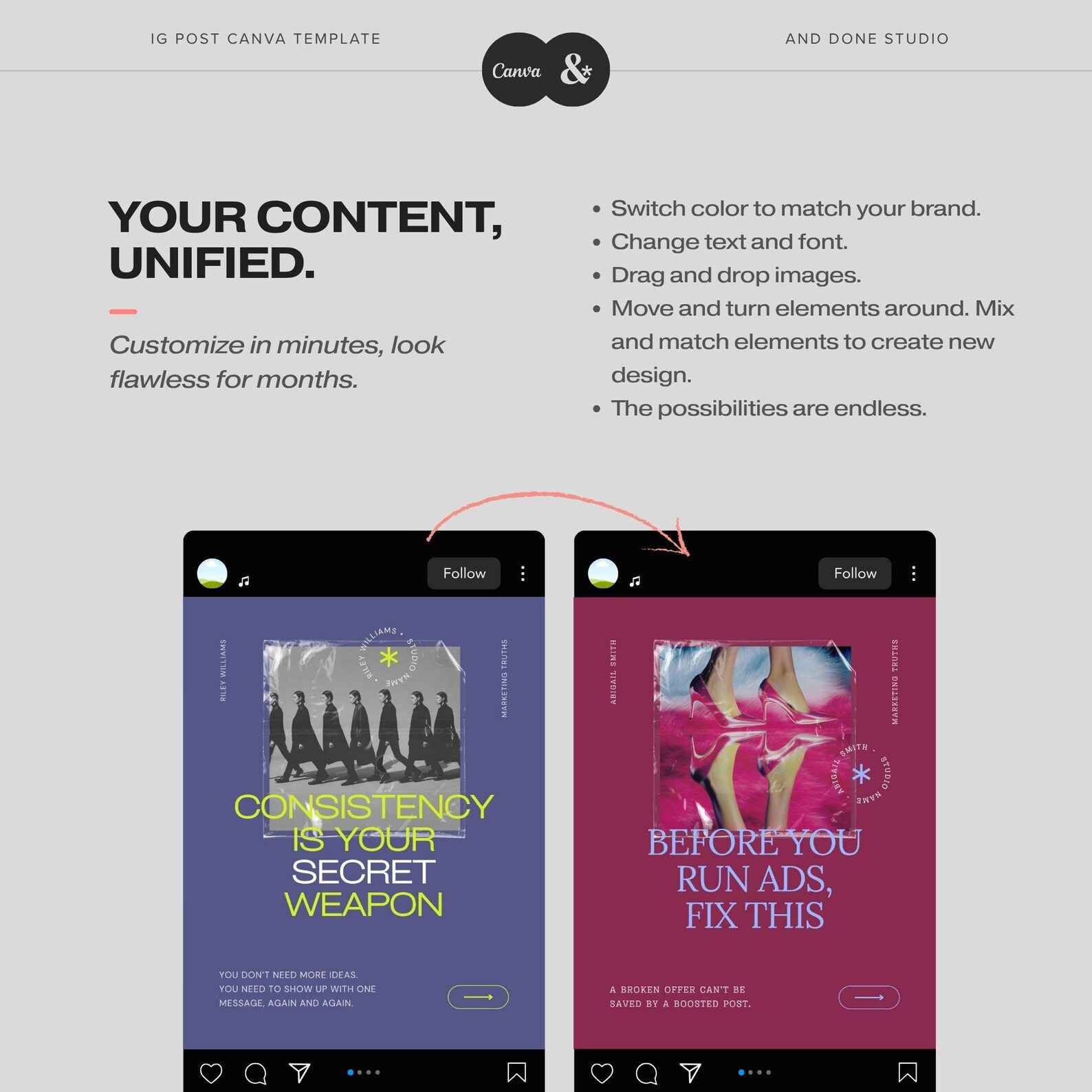 Digital Marketer Instagram Post Template for Marketing Agency, Social ...