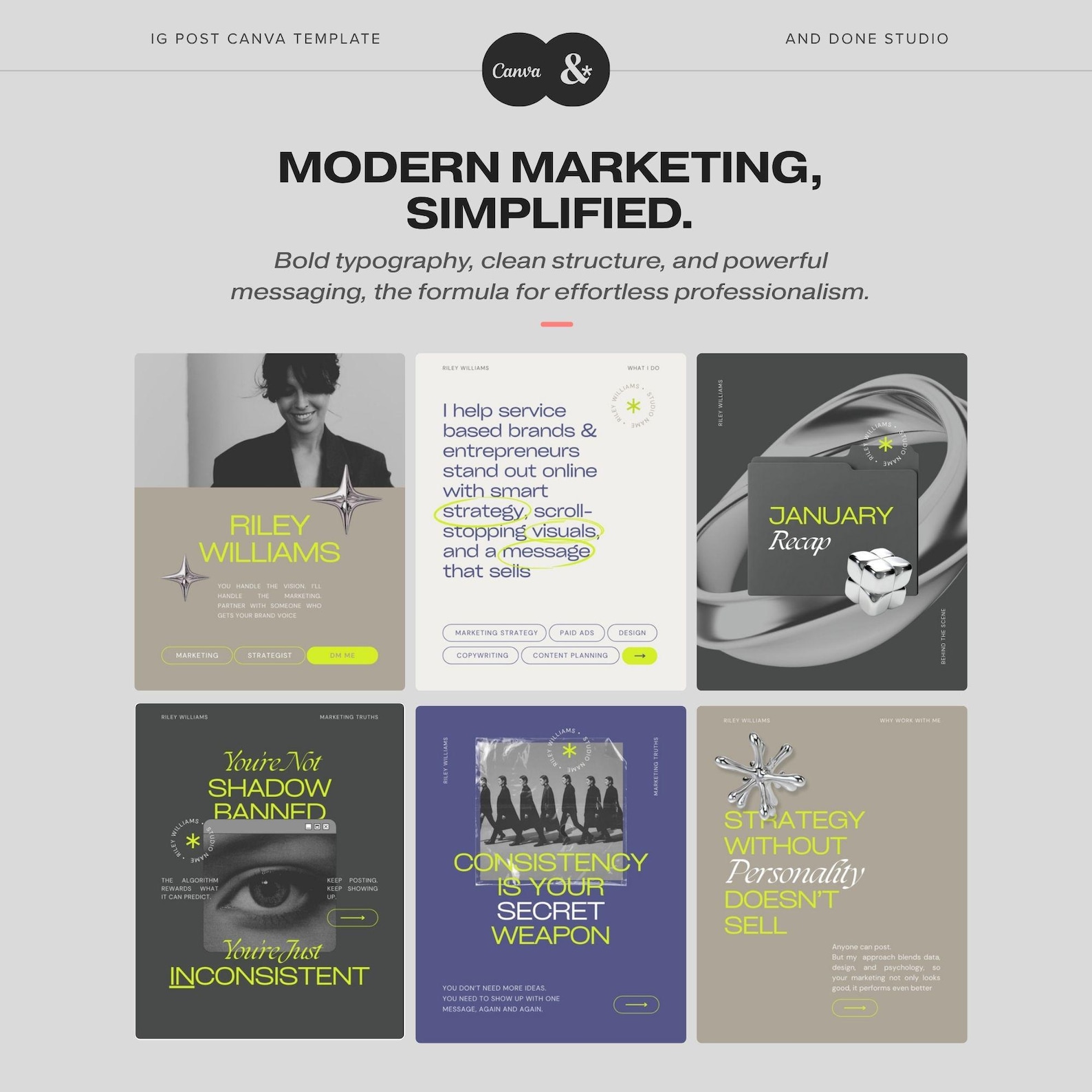 Digital Marketer Instagram Post Template for Marketing Agency, Social ...