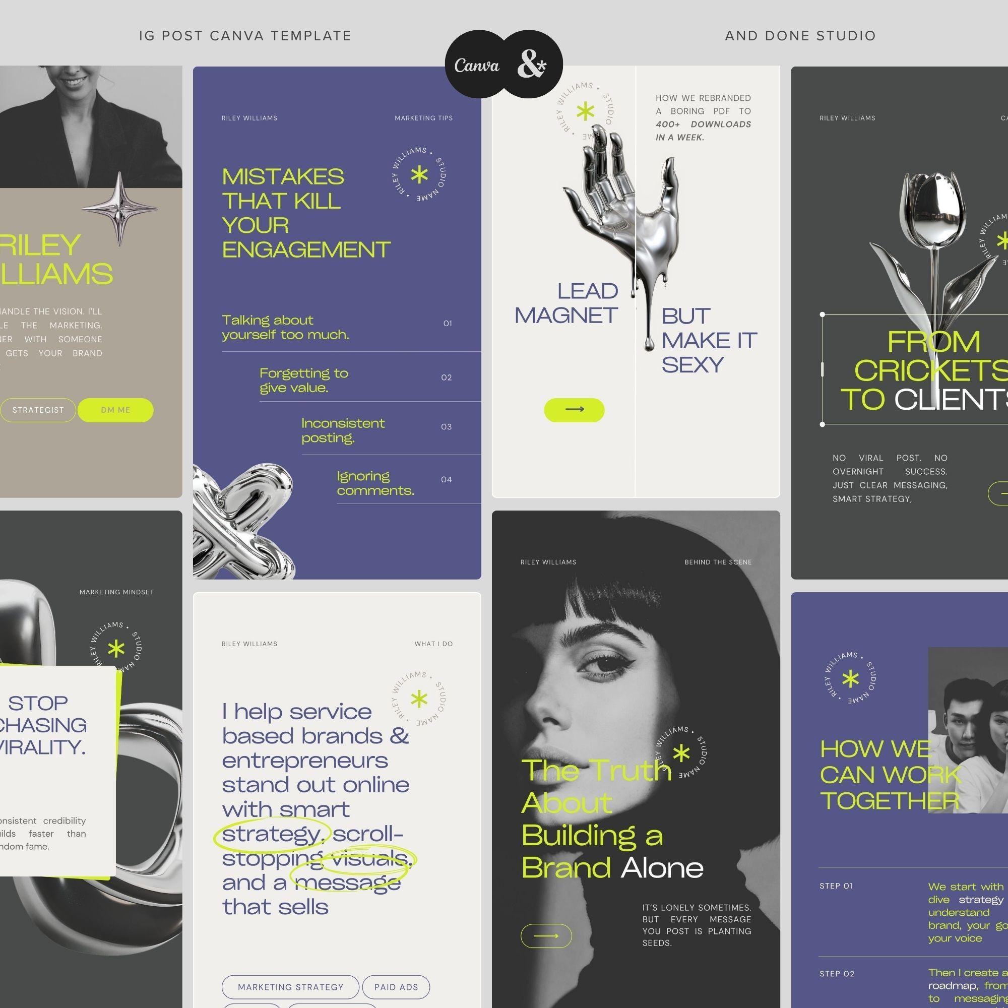 Digital Marketer Instagram Post Template for Marketing Agency, Social ...