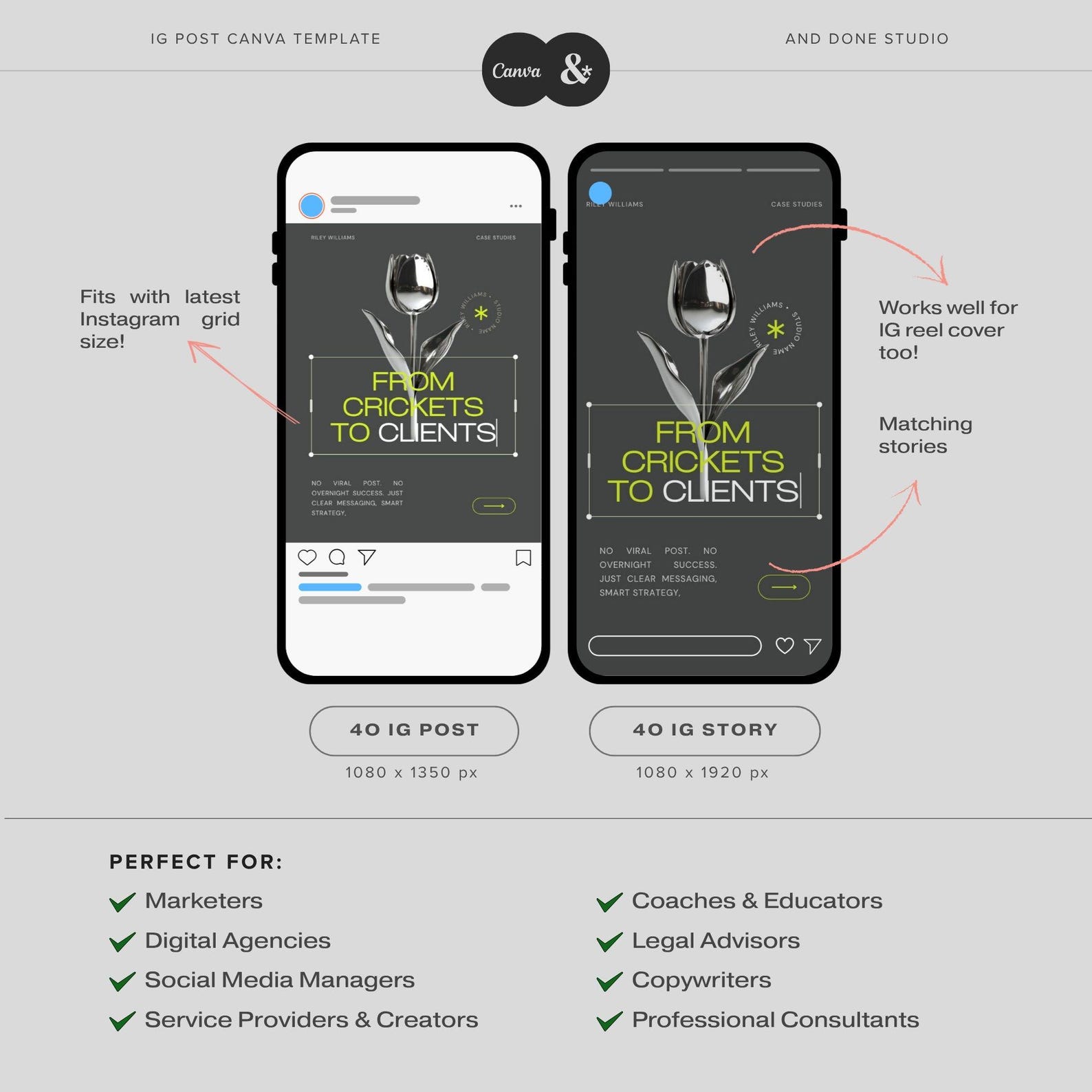 Digital Marketer Instagram Post Template for Marketing Agency, Social ...