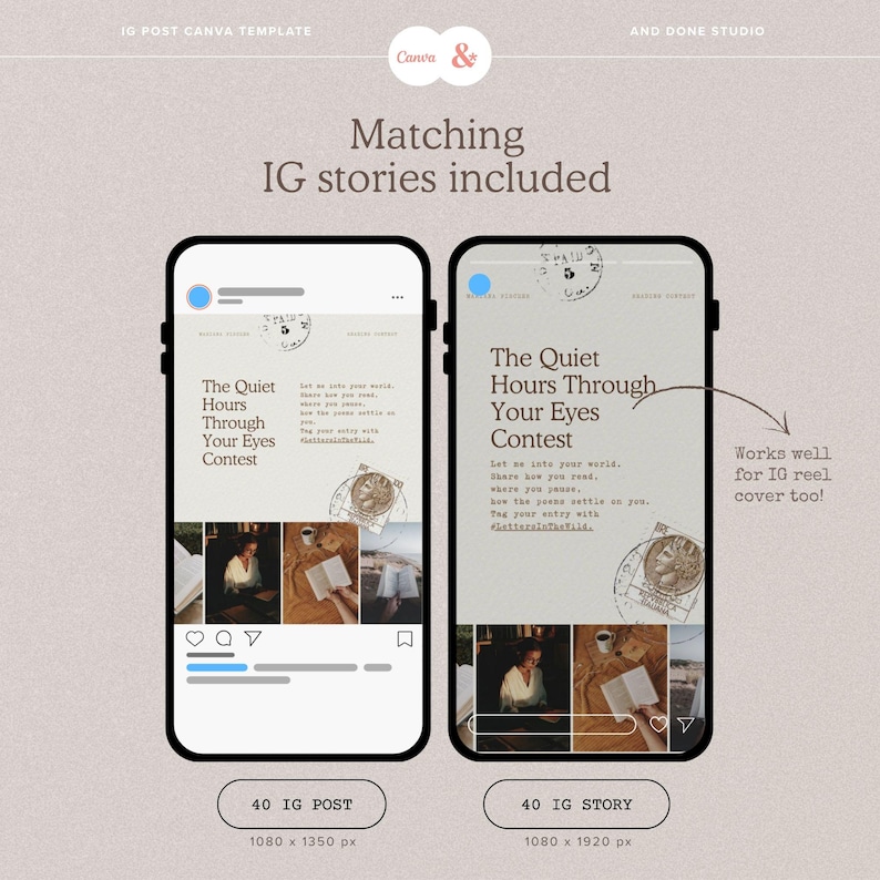 Author & Book Launch Instagram Post Template Pack, Poetry Writer Social ...