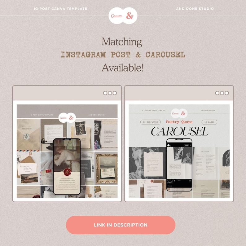 Author & Book Launch Instagram Post Template Pack, Poetry Writer Social ...