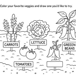 Kids Garden Coloring Book Printable Gardening Activities for Children ...