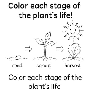 Kids Garden Coloring Book Printable Gardening Activities for Children ...