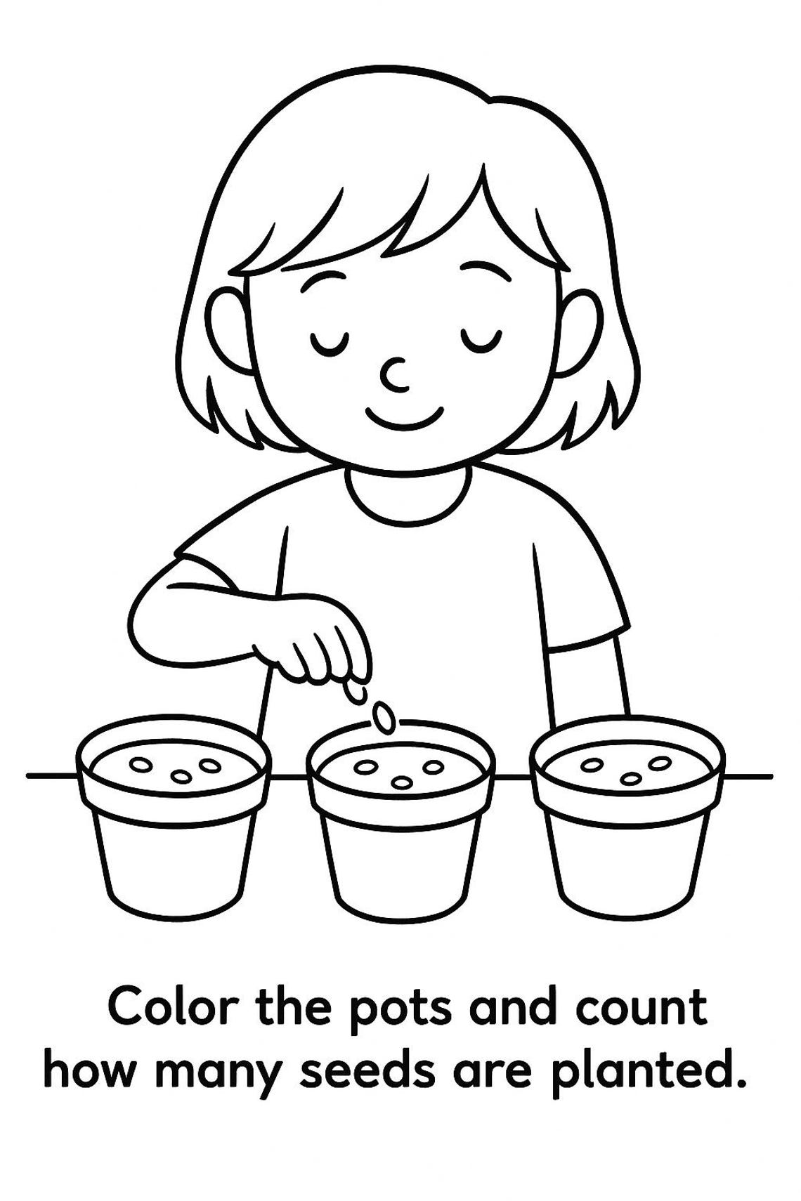 Kids Garden Coloring Book Printable Gardening Activities for Children ...