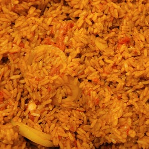 Nigerian Jollof Rice and Assorted Meats (family Size) - Etsy UK