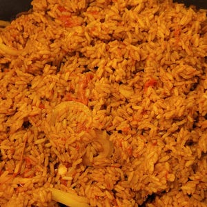 Nigerian Jollof Rice and Assorted Meats (family Size) - Etsy UK