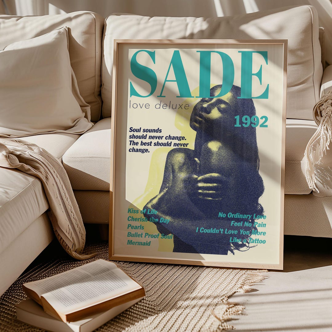 Sade 'love Deluxe' Vintage Poster Print - Etsy