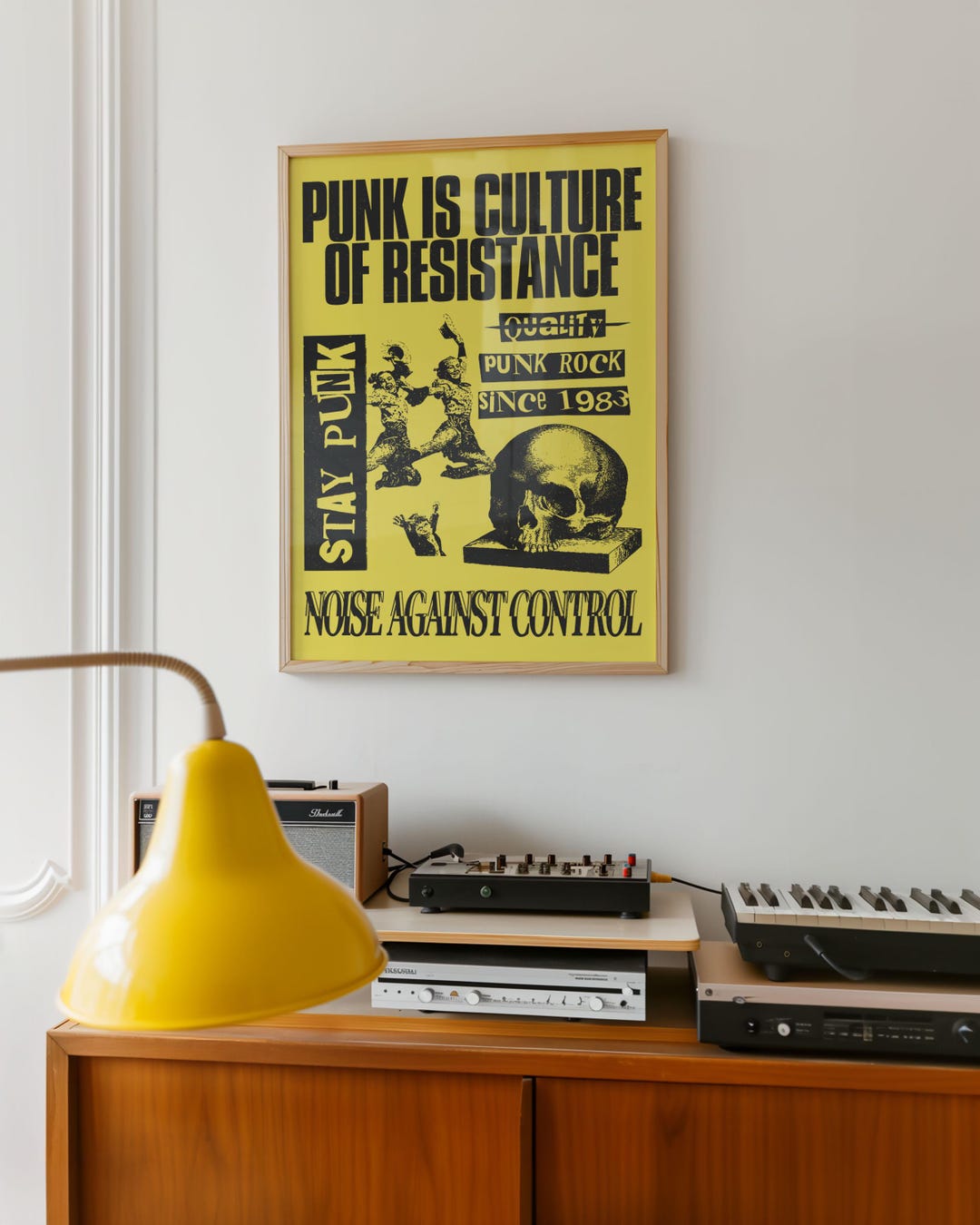 Stay Punk Poster, Vintage Retro Wall Art (digital Download) - Etsy