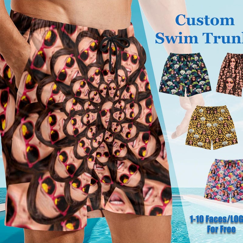 Funny Men Swim Trunks - Etsy