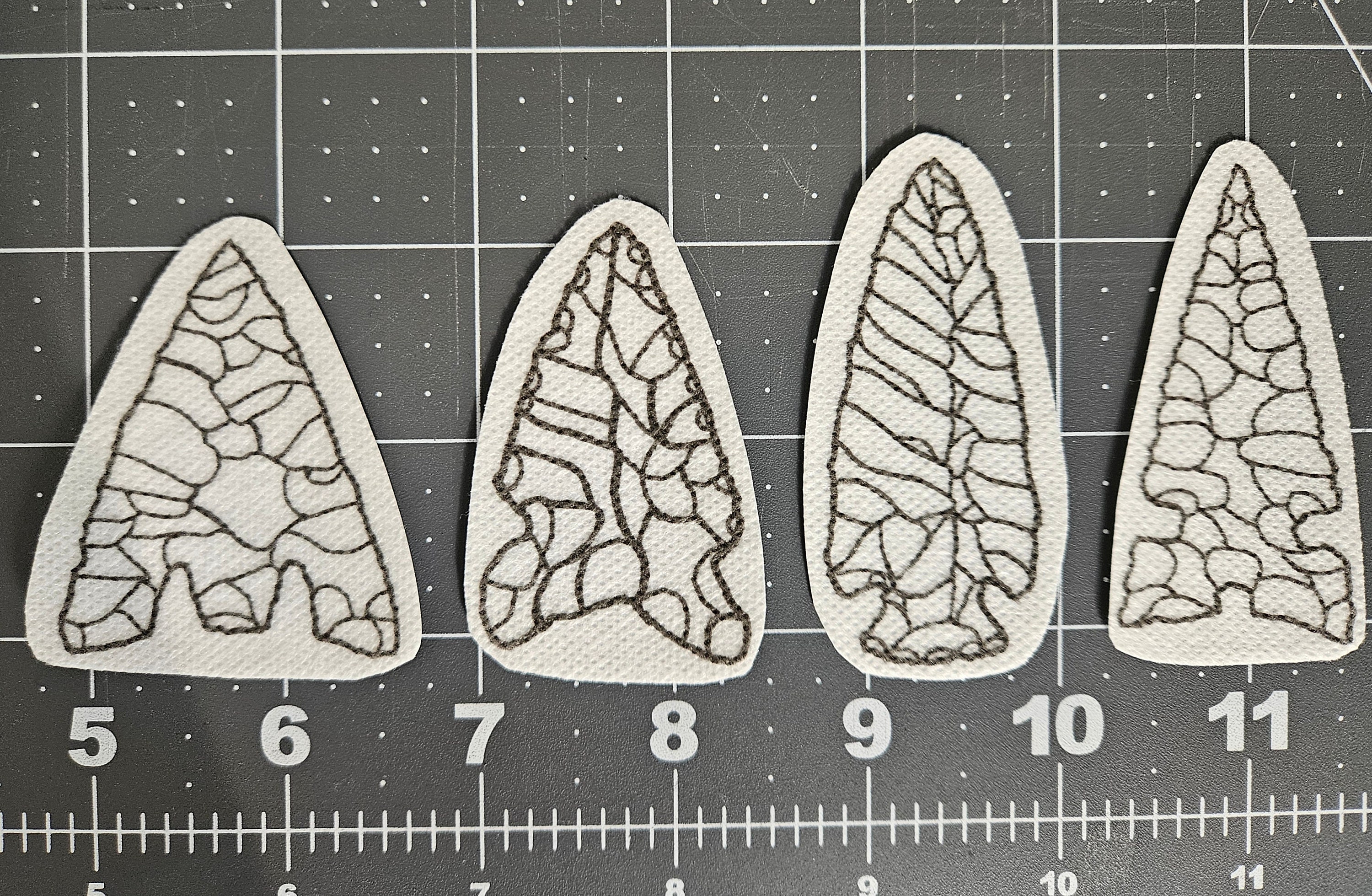 Arrowheads/ Projectile Points Stick and Stitch Transfer Embroidery ...