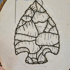 Detailed Arrowhead/projectile Point Embroidery Pattern - Etsy