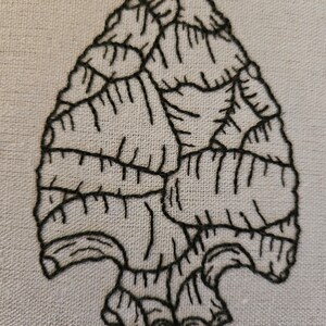 Detailed Arrowhead/projectile Point Embroidery Pattern - Etsy