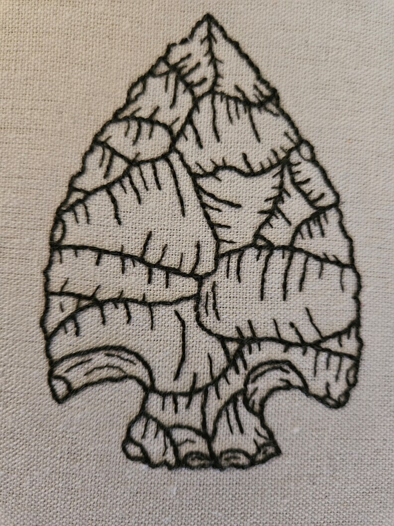 Detailed Arrowhead/projectile Point Embroidery Pattern - Etsy