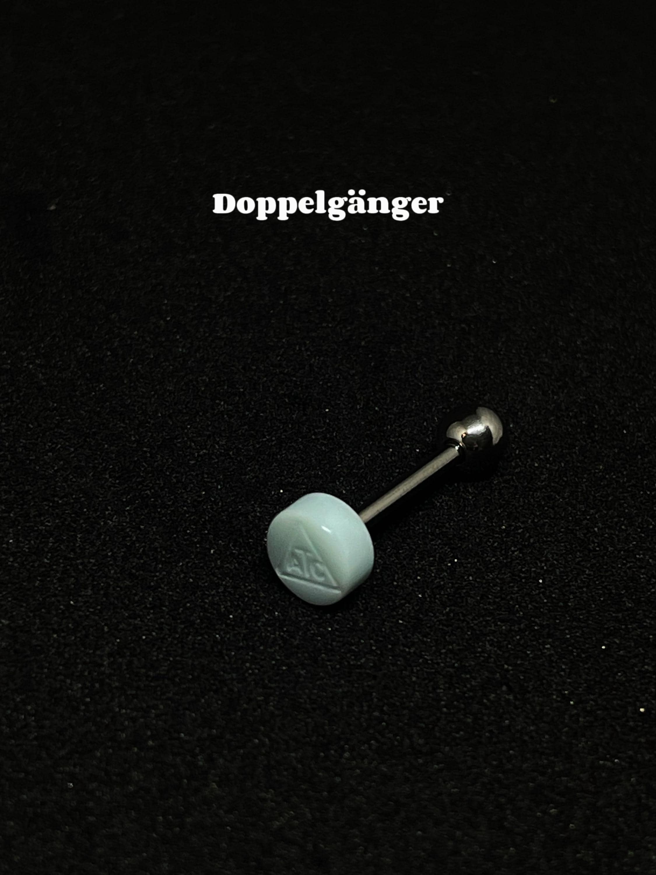 Blue Pill Shaped Tongue Stud, Titanium Steel Tongue Stud, Tongue ...