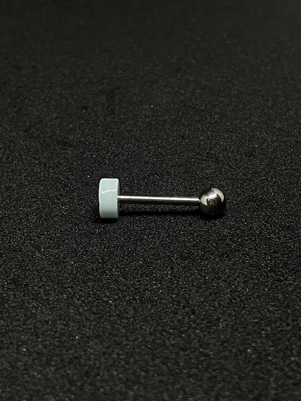 Blue Pill Shaped Tongue Stud, Titanium Steel Tongue Stud, Tongue ...