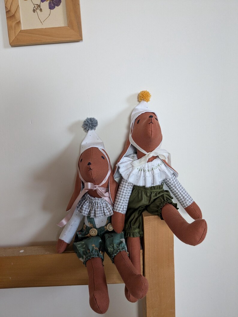 2x Stuffed Dog Doll for Twins, Twin Toy, Birthday Gift for Twin Babies ...