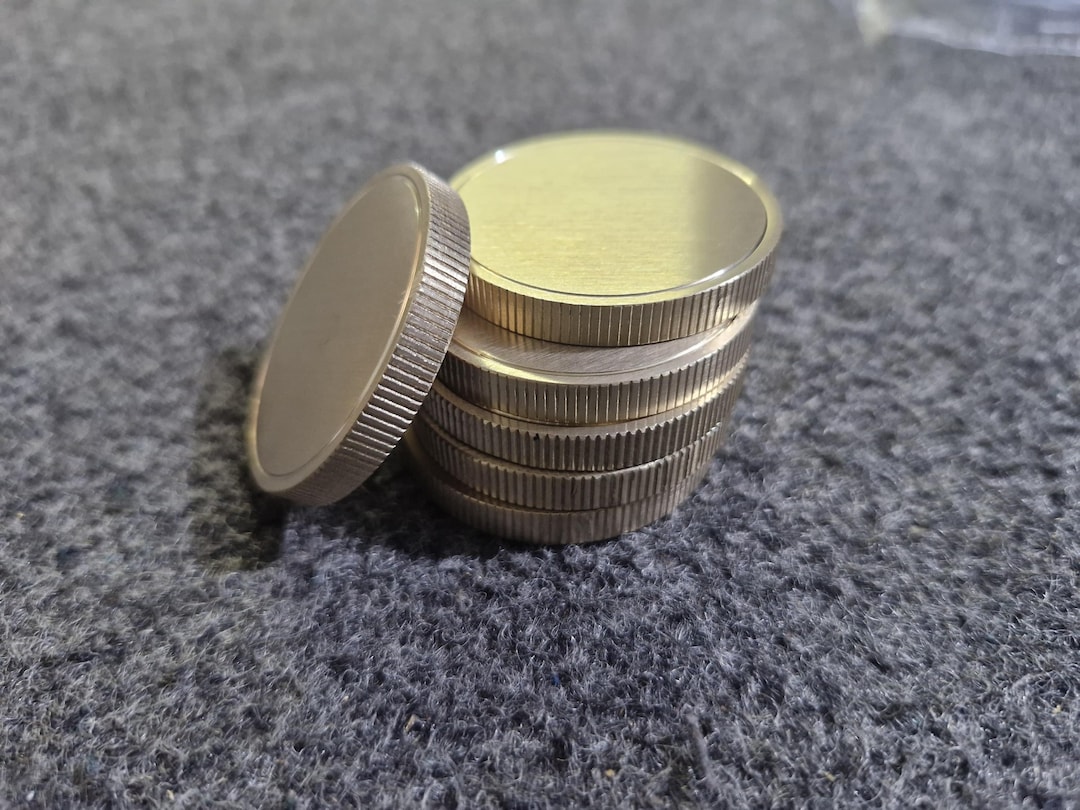 30PCS | 40mm X 5mm Solid Brass Coins Blanks| Blanks for Laser Engraving ...