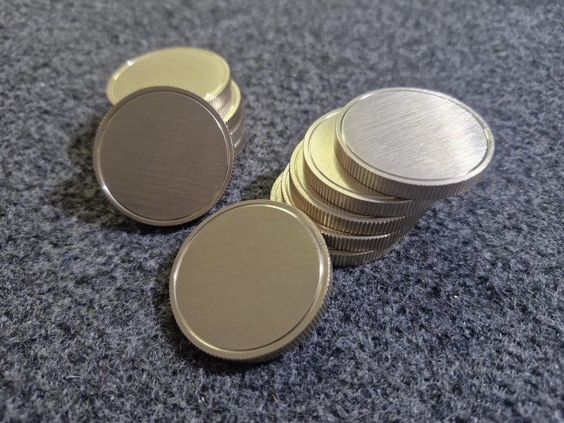 30PCS | 40mm X 5mm Solid Brass Coins Blanks| Blanks for Laser Engraving ...
