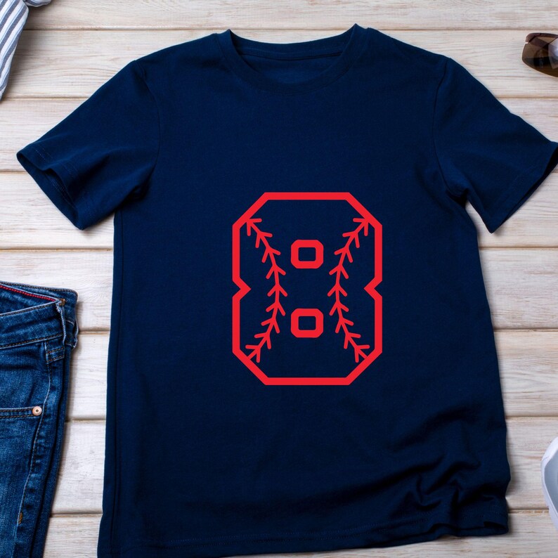 Custom Baseball Numbers SVG: Stitched Laces Font, Cricut Cut Files ...