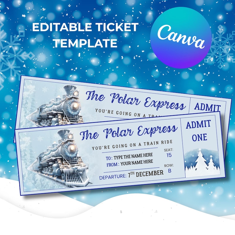 Polar Express Train Pass - Etsy