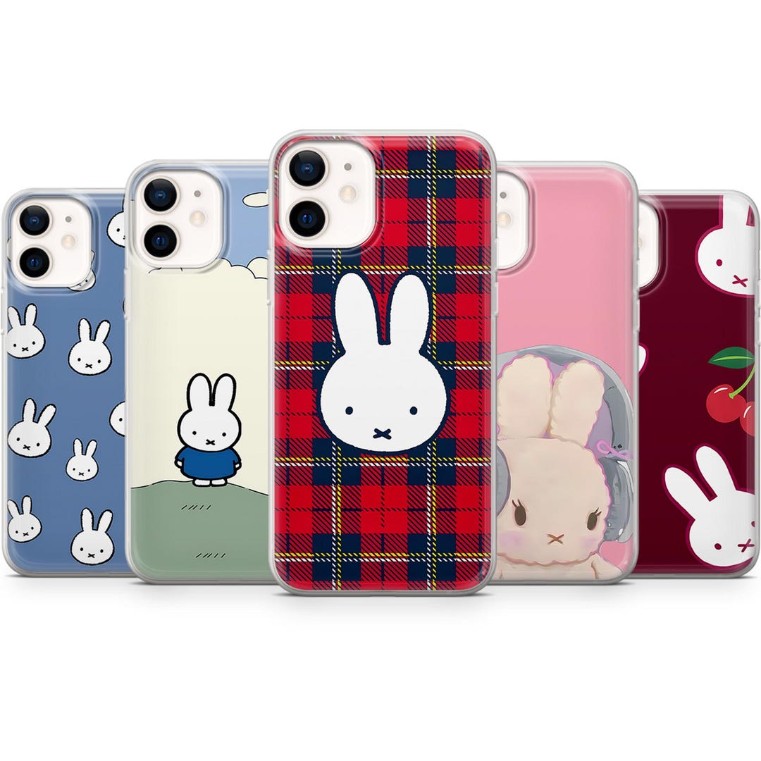 Miffy Phone Case Cute Bunny Cover for iPhone 16pro, 15, 14, 13, 12, 11 ...