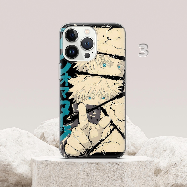 Satoru Gojo Phone Case Jujutsu Kaisen Anime Cover for iPhone 16 Pro Max ...