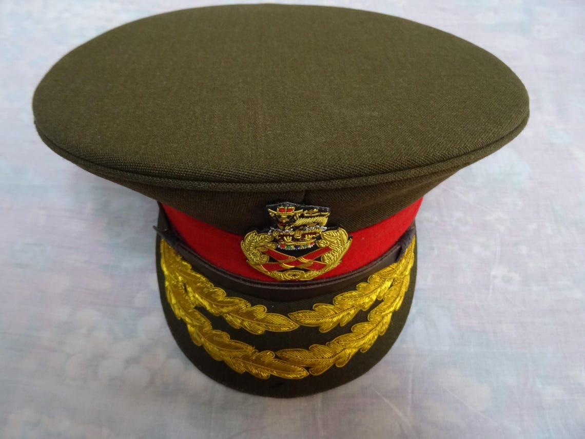 British UK Army Field Marshals Generals Officers Visor Hat Cap - Etsy