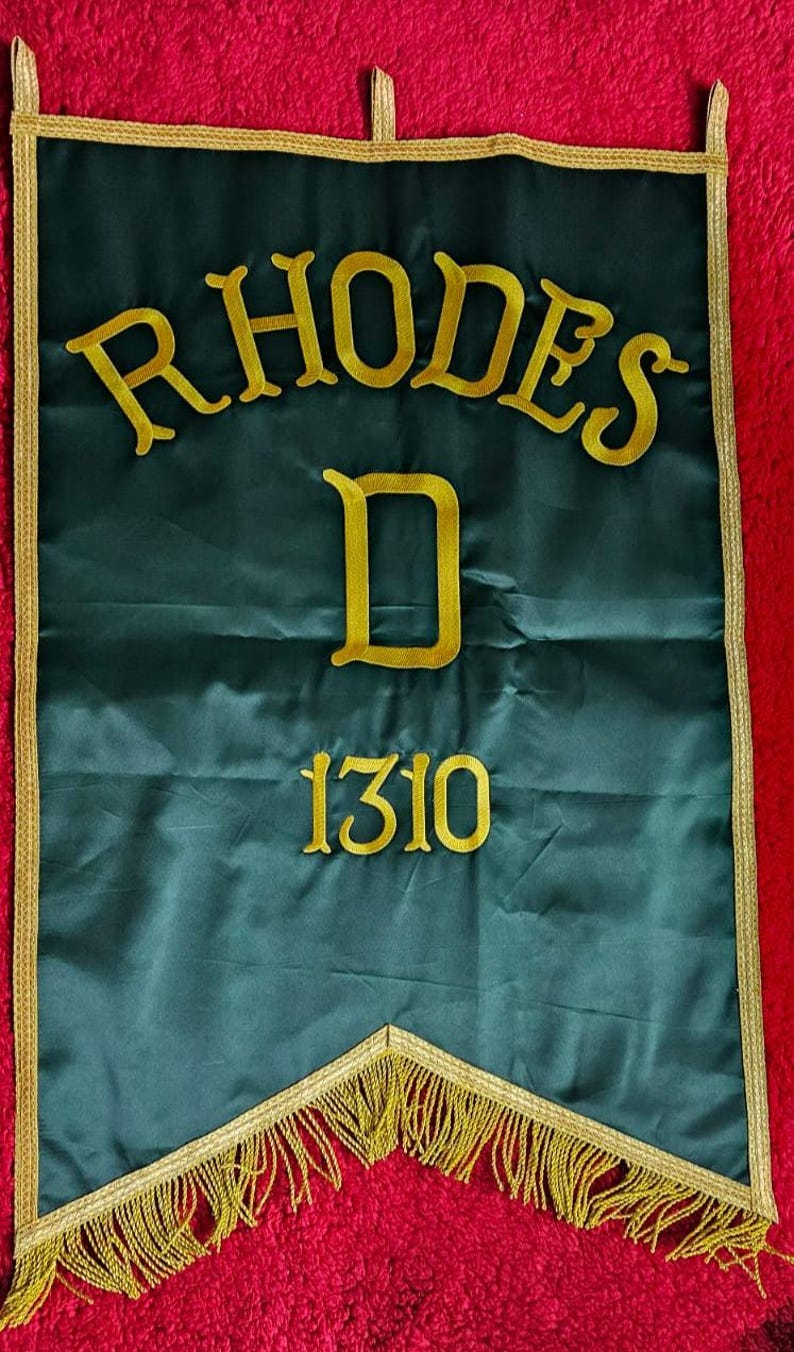 MASONIC REGALIA Order of Malta Station Banners (B-L-D-R-A) Embroidered ...