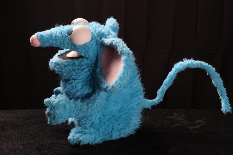 Tuttle the Mouse Hand Puppet - Etsy