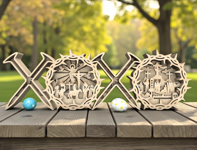 Religious Easter Bundle SVG, Faith XOXO Church, Resurrection Nativity ...