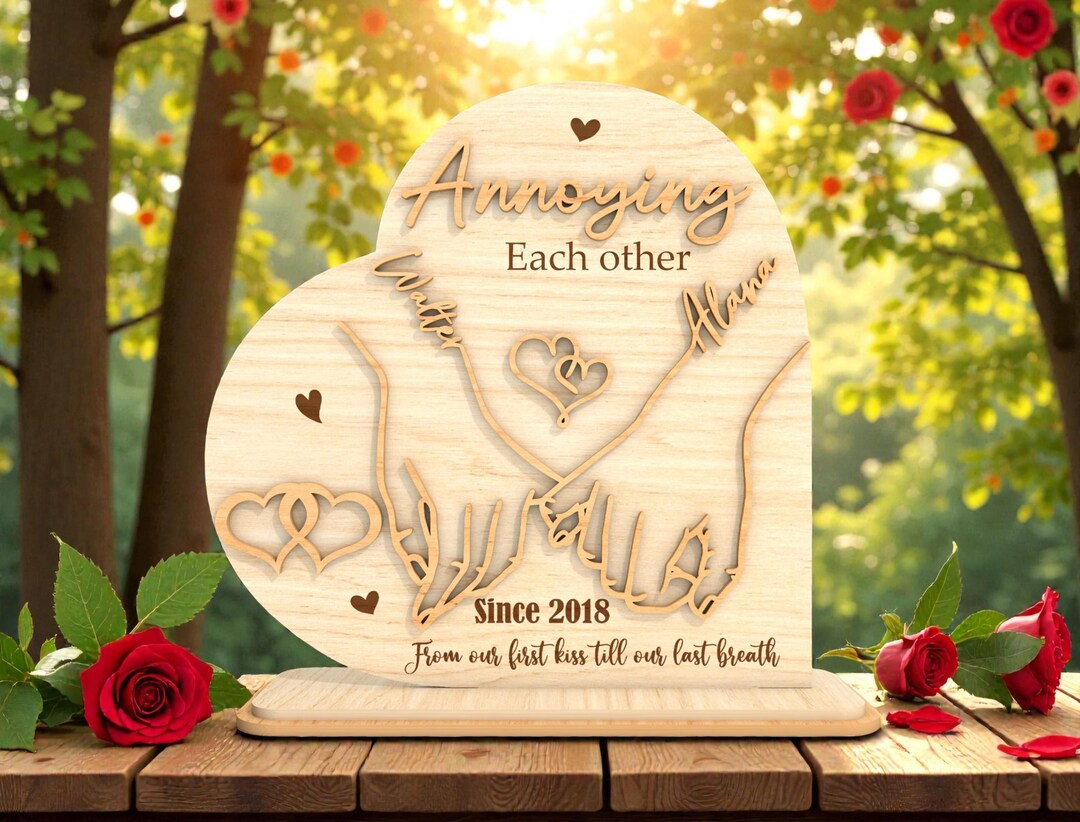 Funny Couple Sign Cut File SVG, Annoying Each Other Quote, Personalized ...