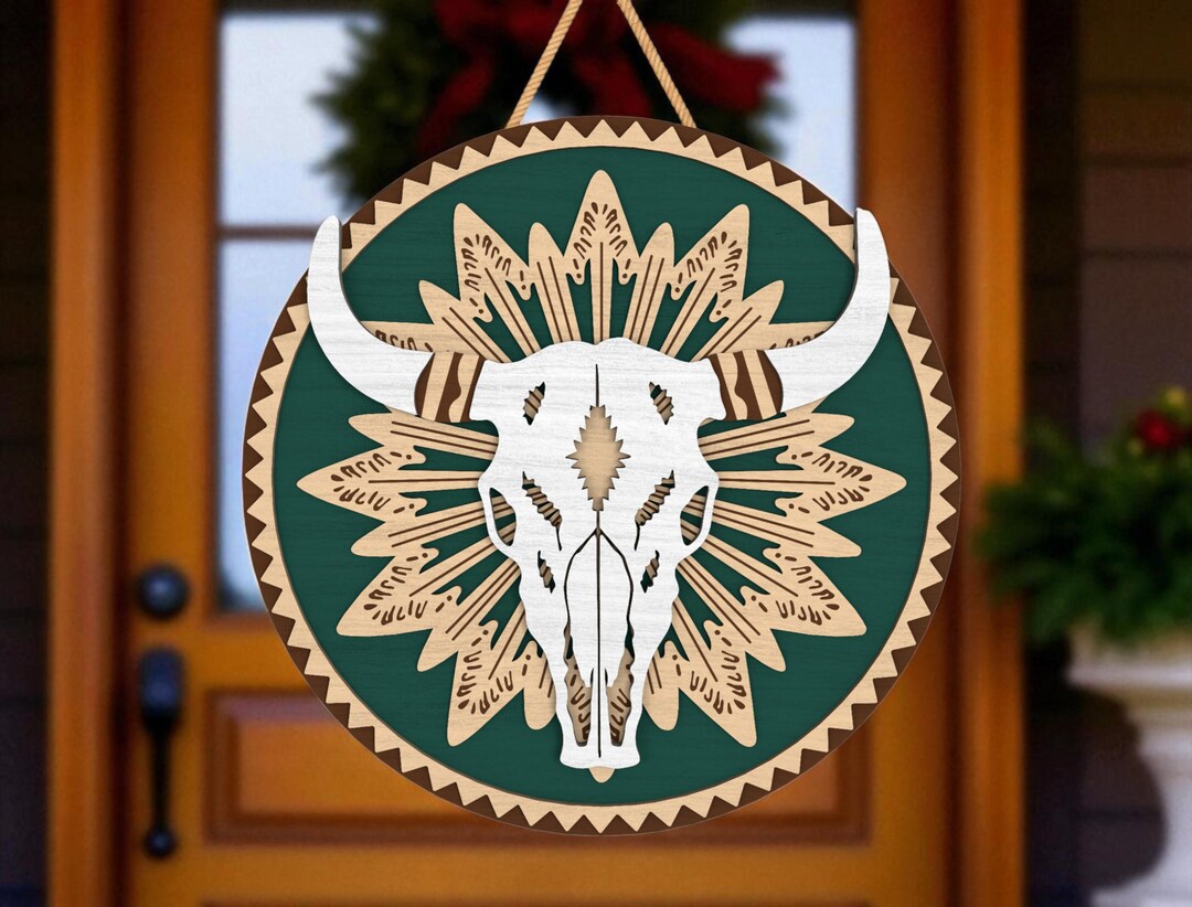 Farmhouse Porch Sign Laser Cut File Svg, Western Boho Round Sign Svg ...