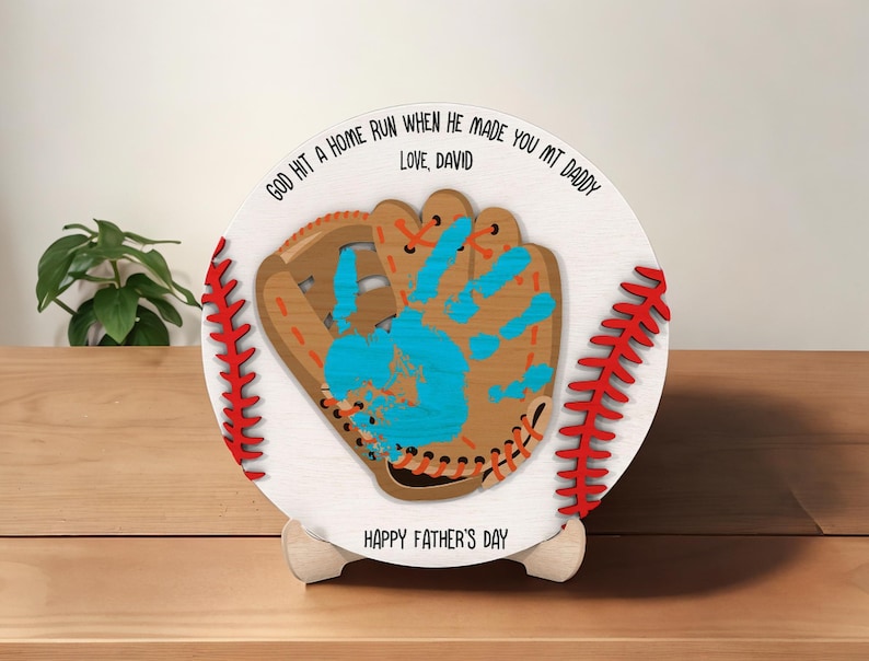 Personalized Father's Day Handprint Sign Svg,gifts for Dad ,gifts for ...