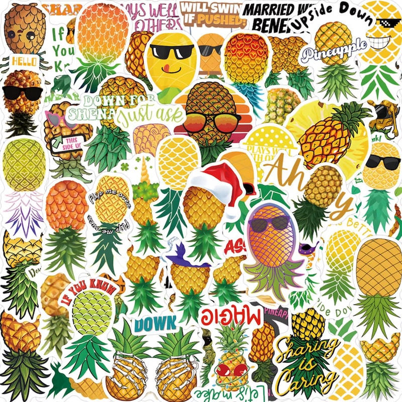Pineapple Sticker - Etsy