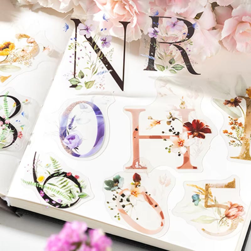 Textured Letter Stickers - Etsy UK