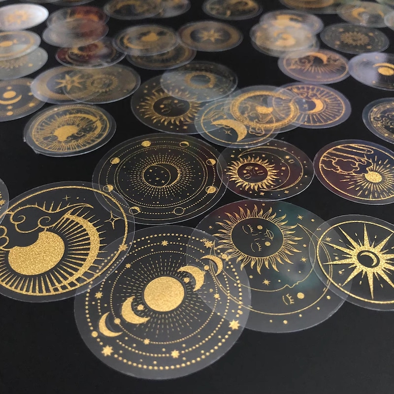 Silver Sun Sticker - Etsy UK