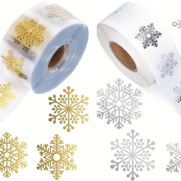Snowflake Seal Sticker - Etsy UK