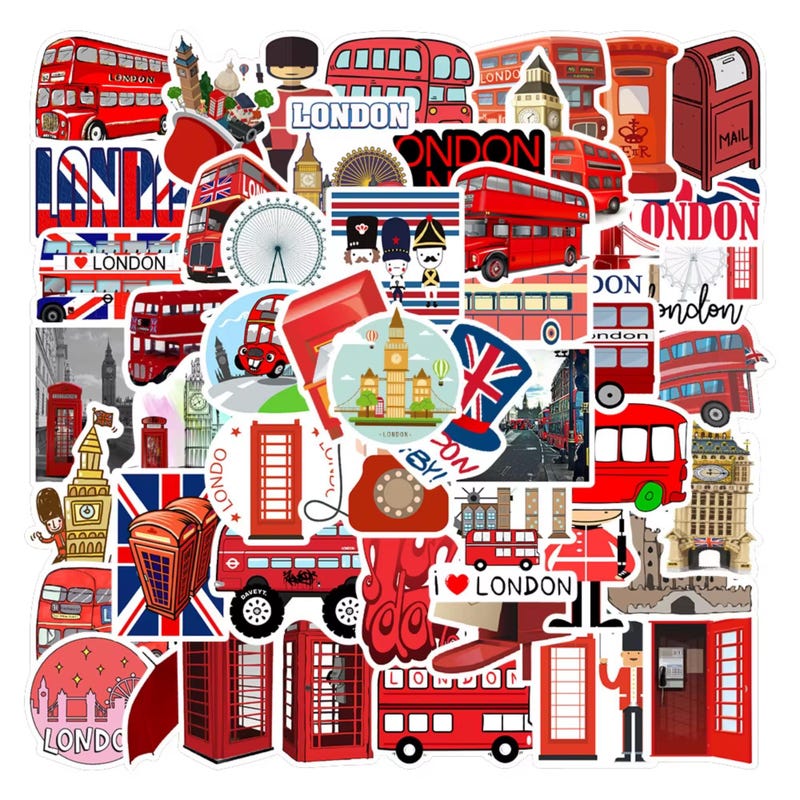 London Stickers - Etsy