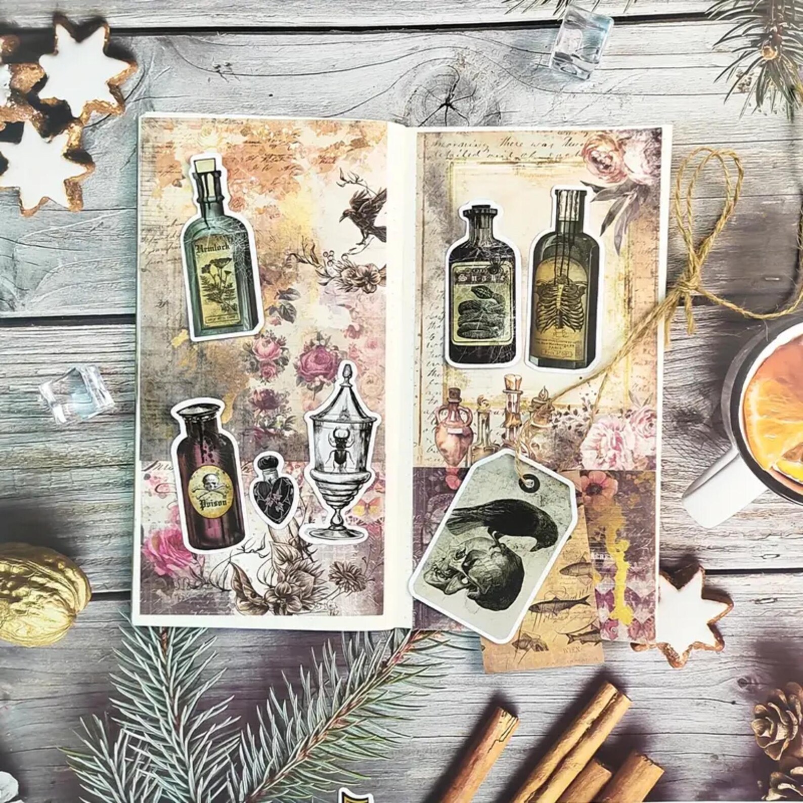 50 Poison Stickers, Assorted Self Adhesive Waterproof Stickers ...