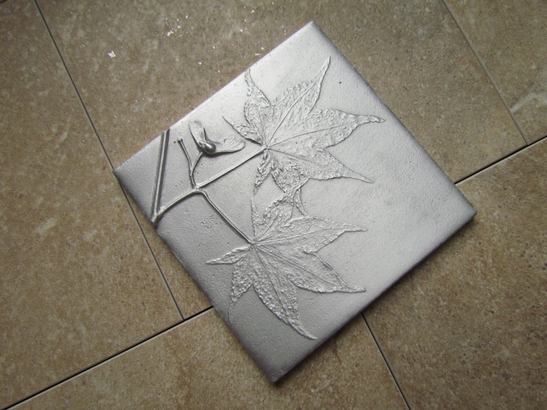 Japanese Maple Leaf Wall Art Botanical Tile 4 X 4 Inch - Etsy