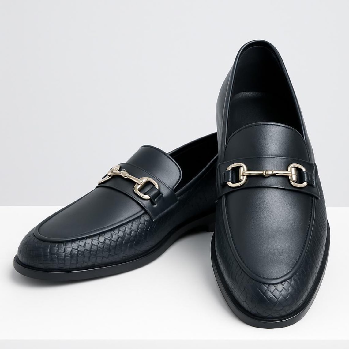 Mens Black Leather Loafer Luxury Men's Loafers Formal Men's Slip-on ...