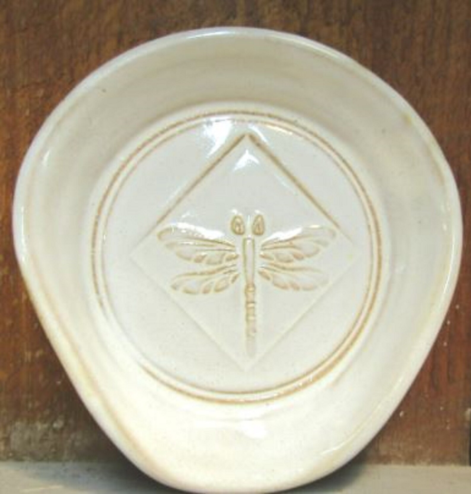 Spoon Rest With Dragonfly Handmade Pottery - Etsy