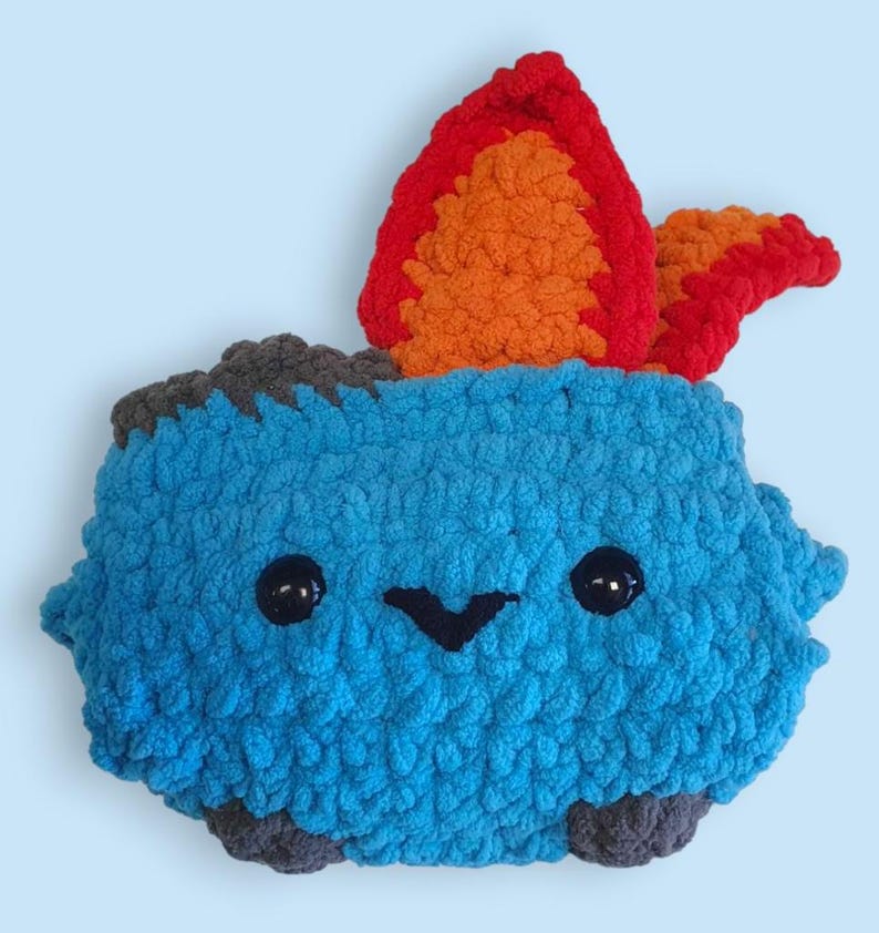 Emotional Support Dumpster Fire Crochet Pattern – Amigurumi Fire Plush ...