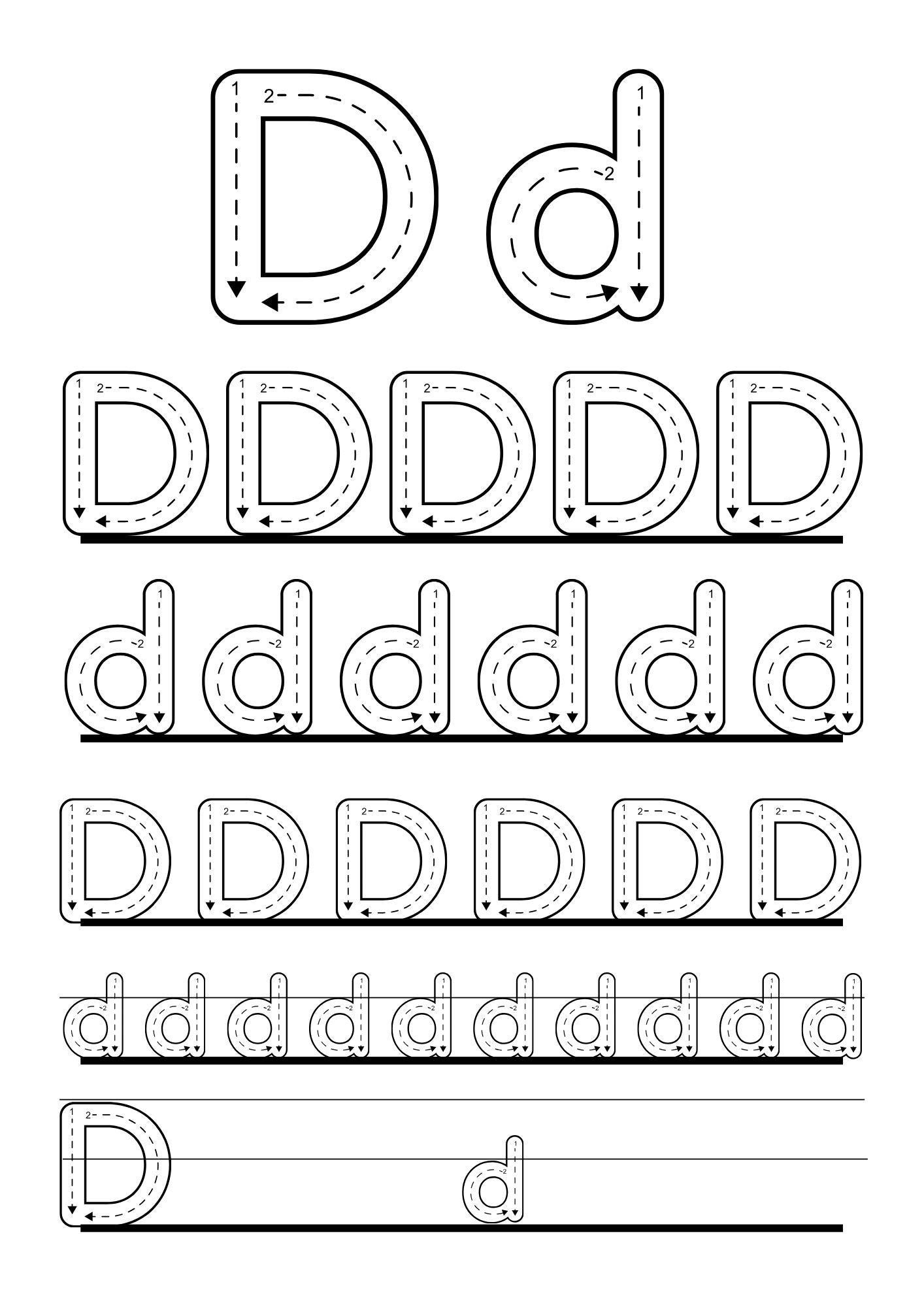 ABC Sea Life Coloring & Letter Tracing Worksheets—printable Ocean ...